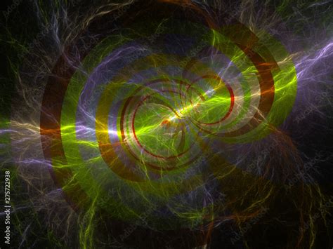 3d Illustration Optical Effect Diffraction Of Light Nerves Light