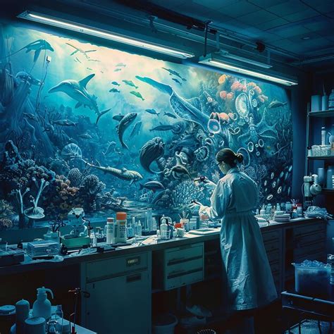 Scientist In A Deep Sea Exploration Submersible Premium Ai Generated