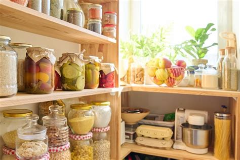 Premium Photo Storage Of Food In The Kitchen In The Pantry