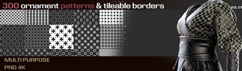300 Ornamental Patterns And Tileable Flippednormals