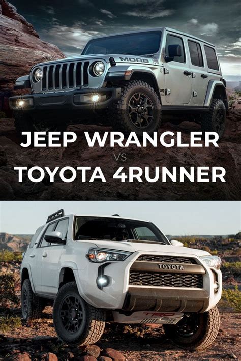 Toyota 4runner Vs Jeep Wrangler Best All Terrain Vehicle Comparison