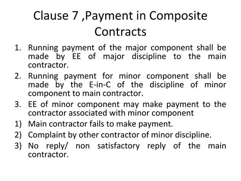 Conditions Of Cpwd Contract In India Ppt