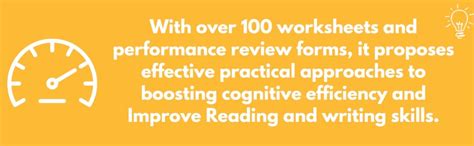 Processing Speed Improving Performance Strategies 100 Worksheets And Performance Review Forms