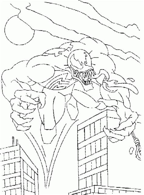 Venom Coloring Pages Spiderman