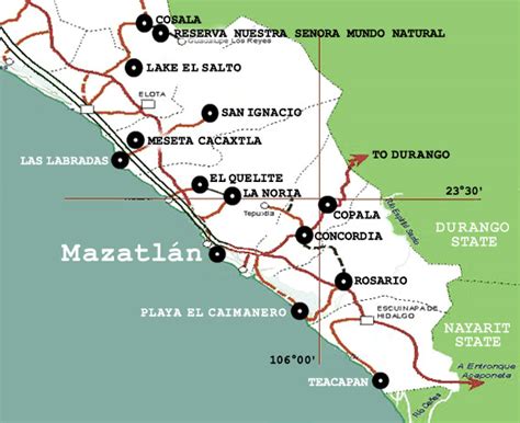 Maps Of Mazatlan And Surrounding Rural Sinaloa Community Day Trip Maps