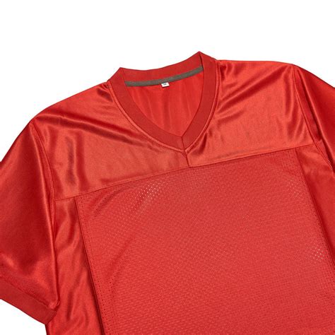 Red Blank Football Jersey For Diy Printing Jerseyone
