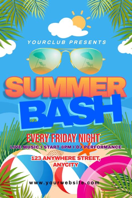 Summer Bash Template Postermywall
