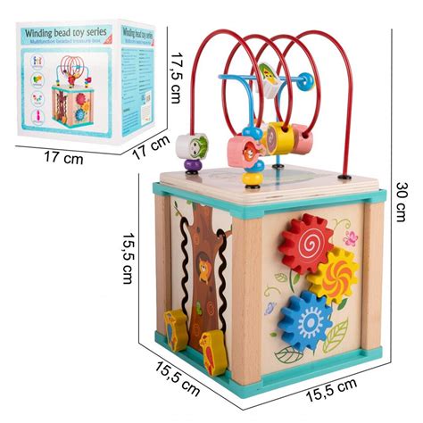 Cub Educational Din Lemn Labirint Cu Bile Bufnita Emag Ro