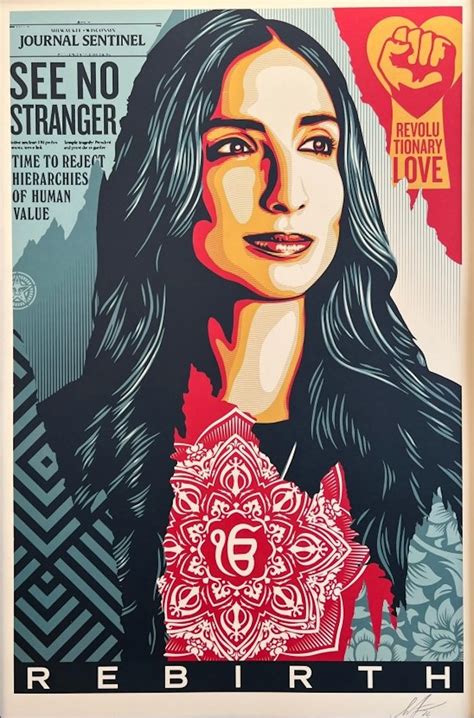 Shepard Fairey Rebirth Gesigneerd Verkocht Kunstveilingnl