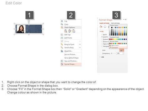 Employee Photo With Percentage Bars Powerpoint Slides