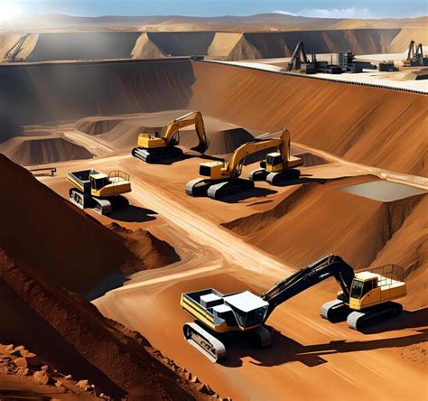 Mining Extraction Processes In An Open Pit Quarry Premium Ai