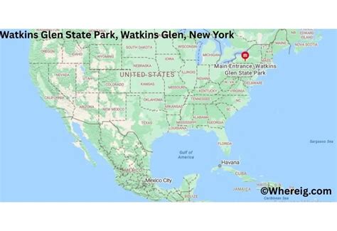 Where Is Watkins Glen State Park New York Location Map Top