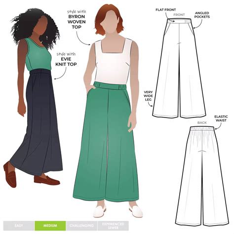 Style Arc • Loddon Woven Pant • Pattern Scissors Frock Pattern