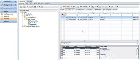 hp alm qc executing test cases using alm qc