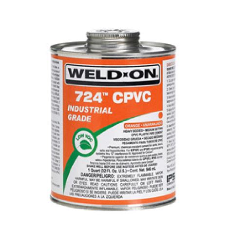 Weld On 724 Grey Cpvc Solvent Cement Pvc Adhesive 473ml