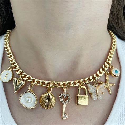 Custom Charm Necklace Build Your Own Personalized Charm Necklace Pick