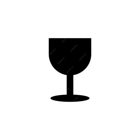 Premium Vector Fragile Symbol Glass Packaging Vector Template