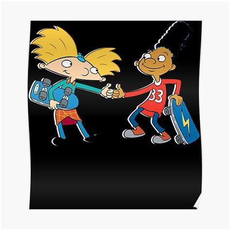 Arnold And Gerald Rewind Chibi Cartoon Poster For Sale By