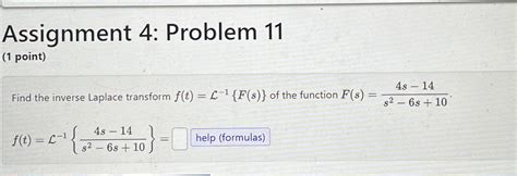 Solved Assignment 4 Problem 111 ﻿pointfind The Inverse