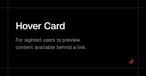 Hover Card Shadcn Svelte