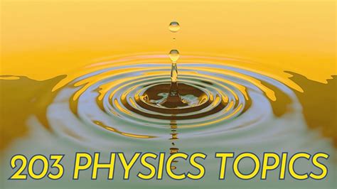 203 Important Physics Topics Paper Writing Professionals