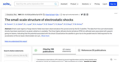 The Small‐scale Structure Of Electrostatic Shocks