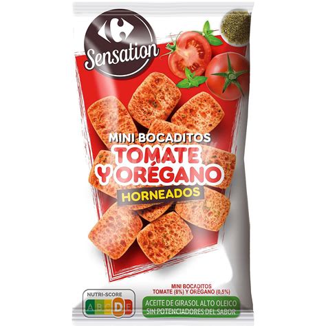 Carrefour Mini Bocaditos De Tomate Y Orégano Sensation Carrefour 100 G