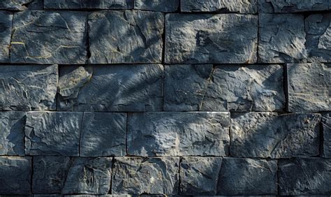 Granite Block Wall Grayblack Granite Background Premium Ai Generated
