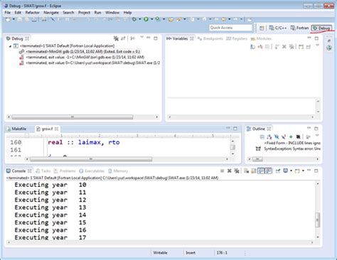 Debug Swat In Eclipse Utilize Makefile Swat Output Viewer