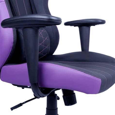 Cooler Master Cmi Gce1 Pr Caliber E1 Leatherette Black And Purple Gaming