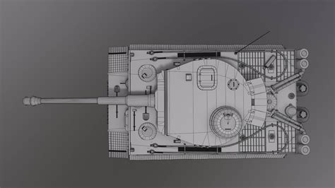 Tiger H1 Tank 3d Model By Kostiantyn Chudak