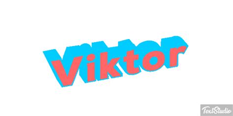 Viktor Name Animated  Logo Designs