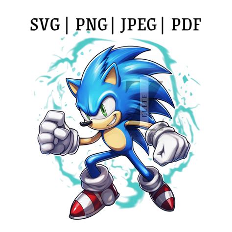 Sonic The Hedgehog Svg Png Jpeg Pdf Files Bundle Etsy