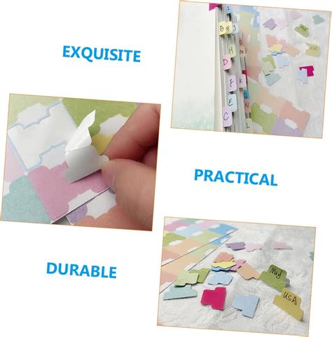 Abaodam 40 Sheets Index Label Sticky Tabs Page Labels Annotating Books Tabs Repositionable Page
