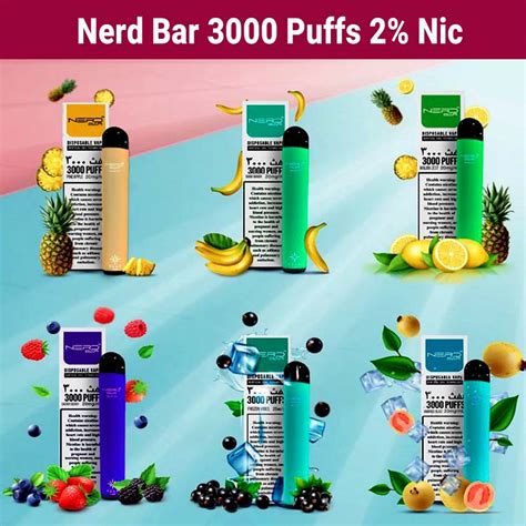 Nerd Bar 3000 Puffs Disposable Pod Nerd Bar Disposable Pod