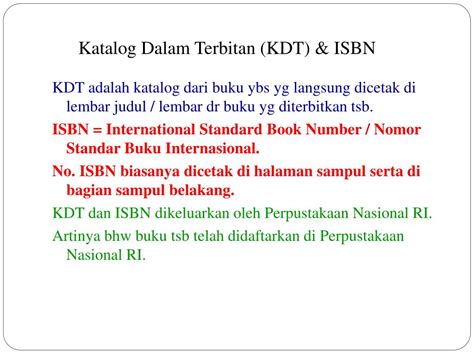 Ppt Katalog Dalam Terbitan Kdt And Isbn Powerpoint Presentation Id Ppt Katalog Dalam Terbitan Kdt And Isbn Powerpoint Presentation Id