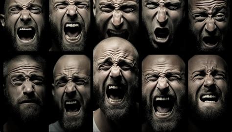 Premium Photo Expressive Faces Portraits Of Intense Emotions In Action