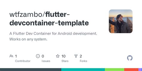 Github Wtfzamboflutter Devcontainer Template A Flutter Dev