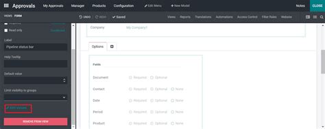 How To Configure Extra Features Of Approval Module Odoo 15 Studio