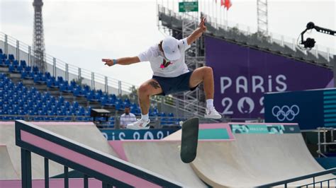 Mens Street Skateboarding Competition At Paris Olympics Postponed To