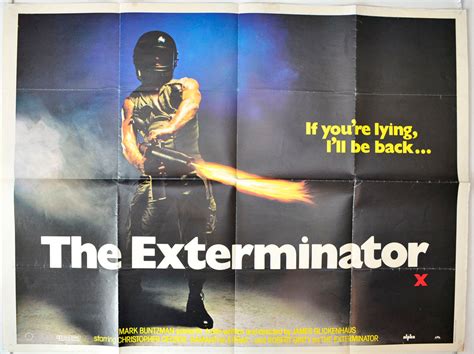 “the Exterminator” Original British Quad Poster Movie Poster
