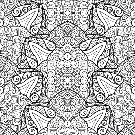 Vector Seamless Monochrome Pattern — Stock Vector © Helenakrivoruchko