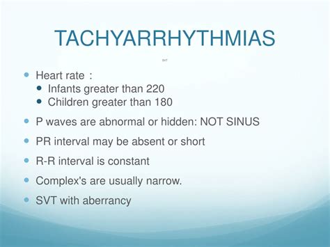 Ppt Pediatric Cardiopulmonary Assessment And Arrhythmia Management