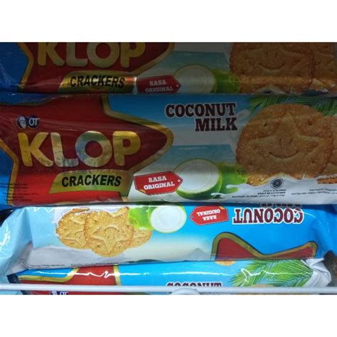 Jual Klop Crackers Coconut Milk 117 Gram Shopee Indonesia
