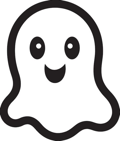 Premium Vector Shadowy Sweetness Black Ghost Design Ethereal Embrace