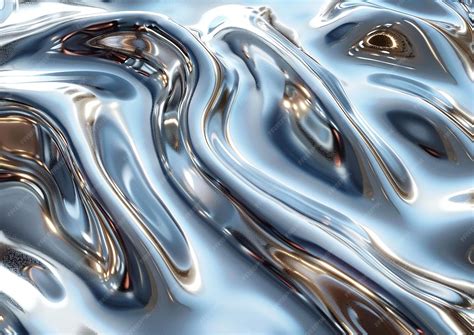 Premium Photo Capturing The Smoothness In Detailed Chrome Metal Texture