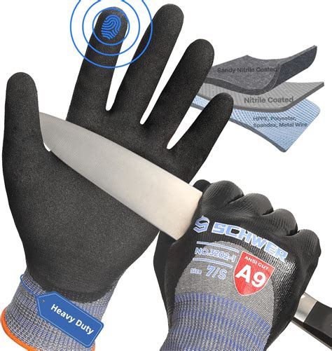 Ansi A9 Highest Level Cut Resistant Work Gloves Highest Level Abrasion