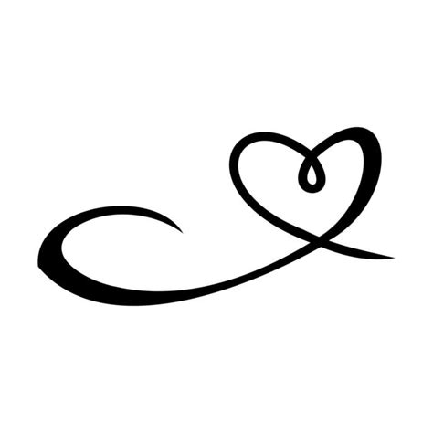 Cursive Heart Vector Art Icons And Graphics For Free Download