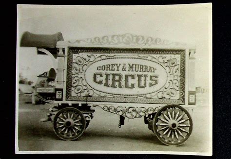 Corey And Murray Circus Wagon Original Vintage Circus Photo 1930s 3936453468