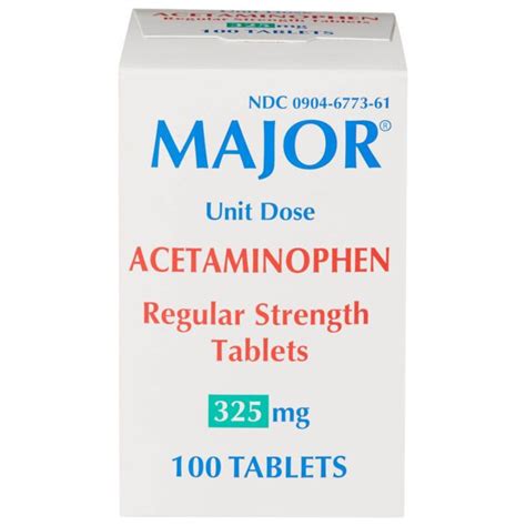 Acetaminophen 325mg Tabs Ud Mpulse Healthcare
